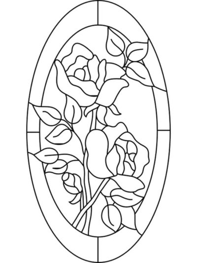 Coloriage Vitrail à imprimer