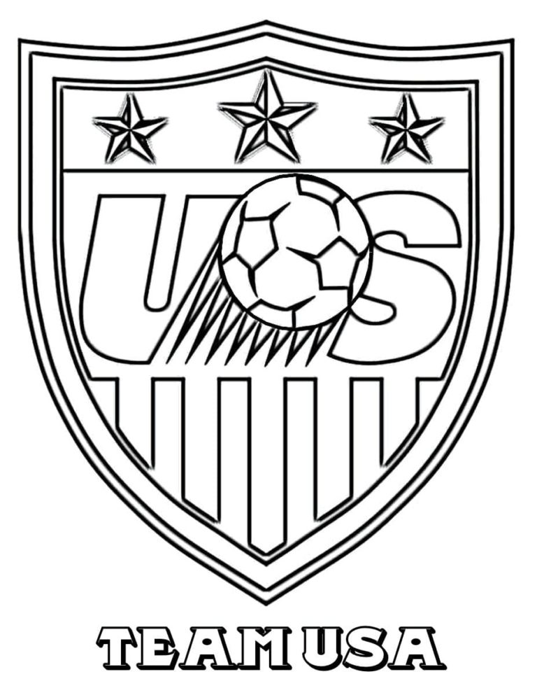 USA Soccer Coloring Pages