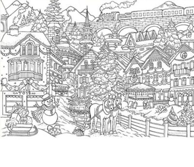 Winter Wonderland Coloring Pages