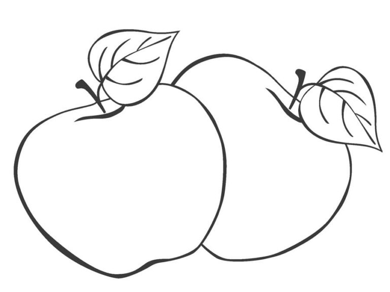 Dibujos de Manzanas para Colorear