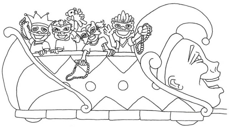 Coloriage Carnaval à imprimer