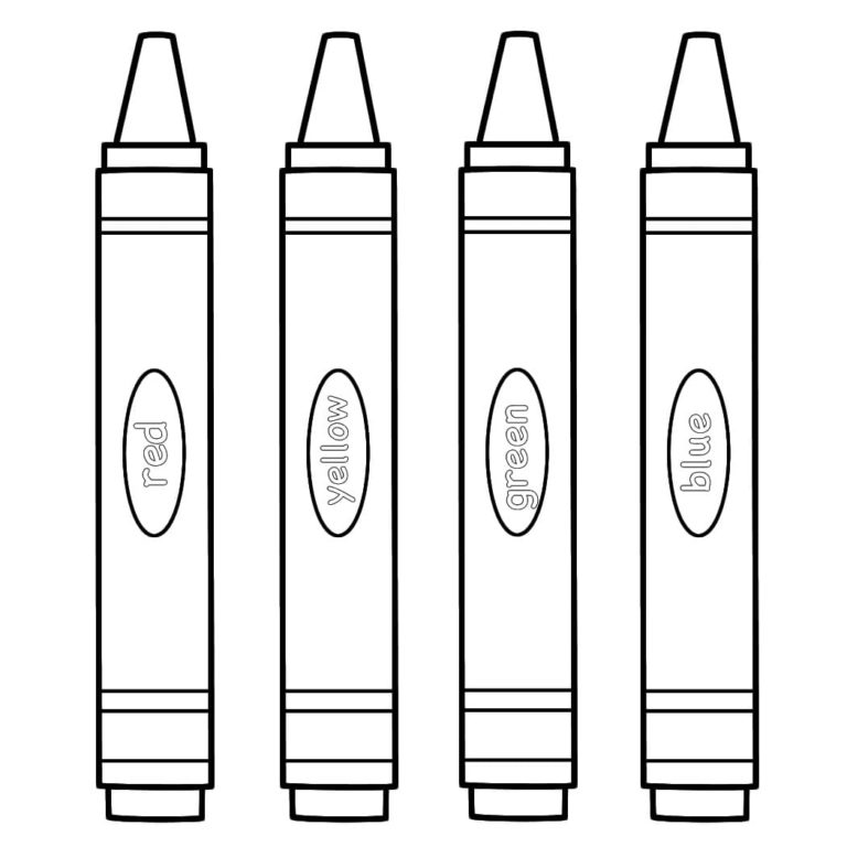 Dibujos de Crayones para Colorear