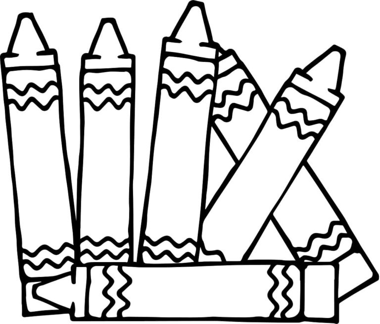 Crayon Coloring Pages