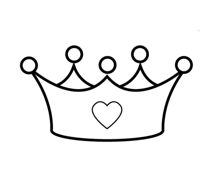 Dibujos de Corona para Colorear