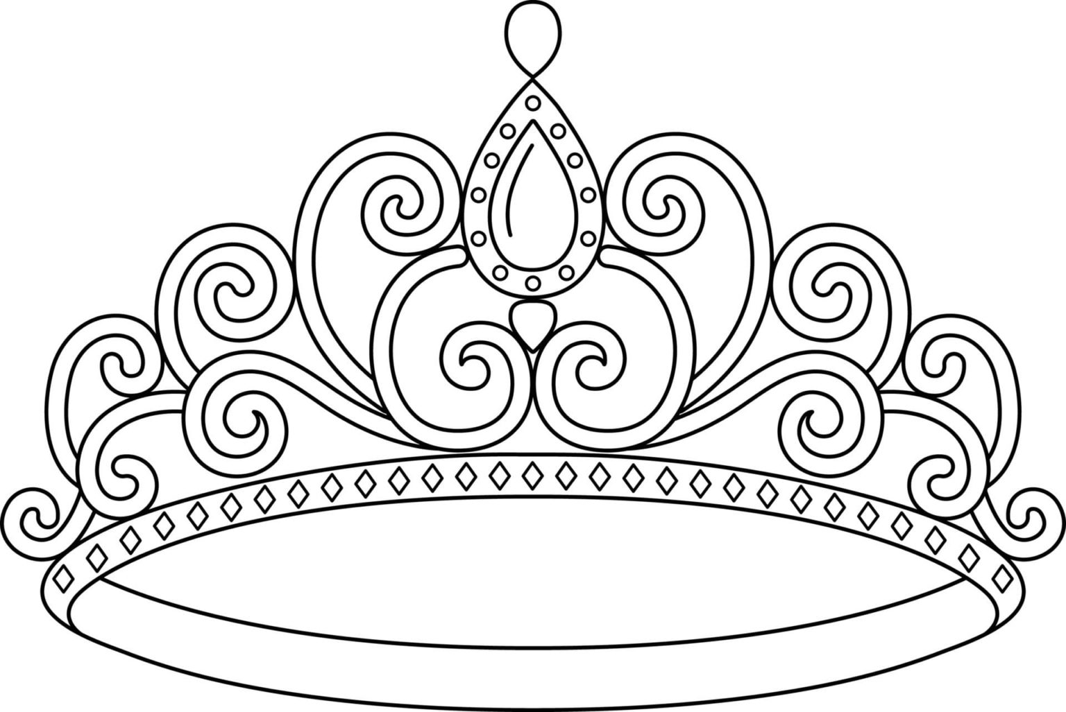 Crown Coloring Pages For Kids