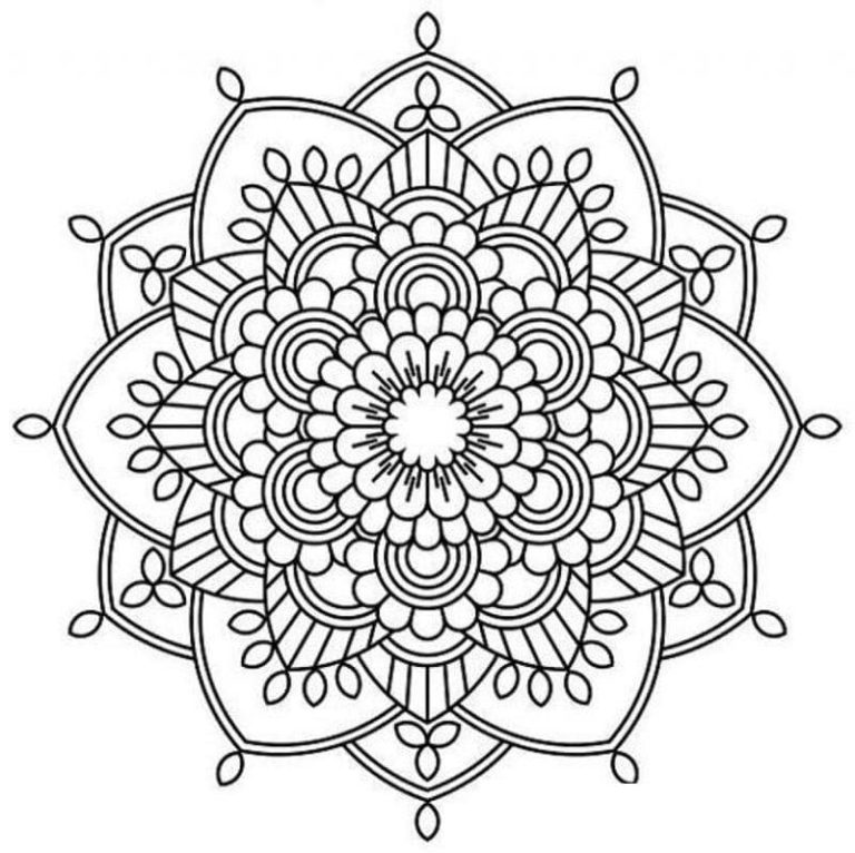 Flowers Mandala Coloring Pages | Free Printables