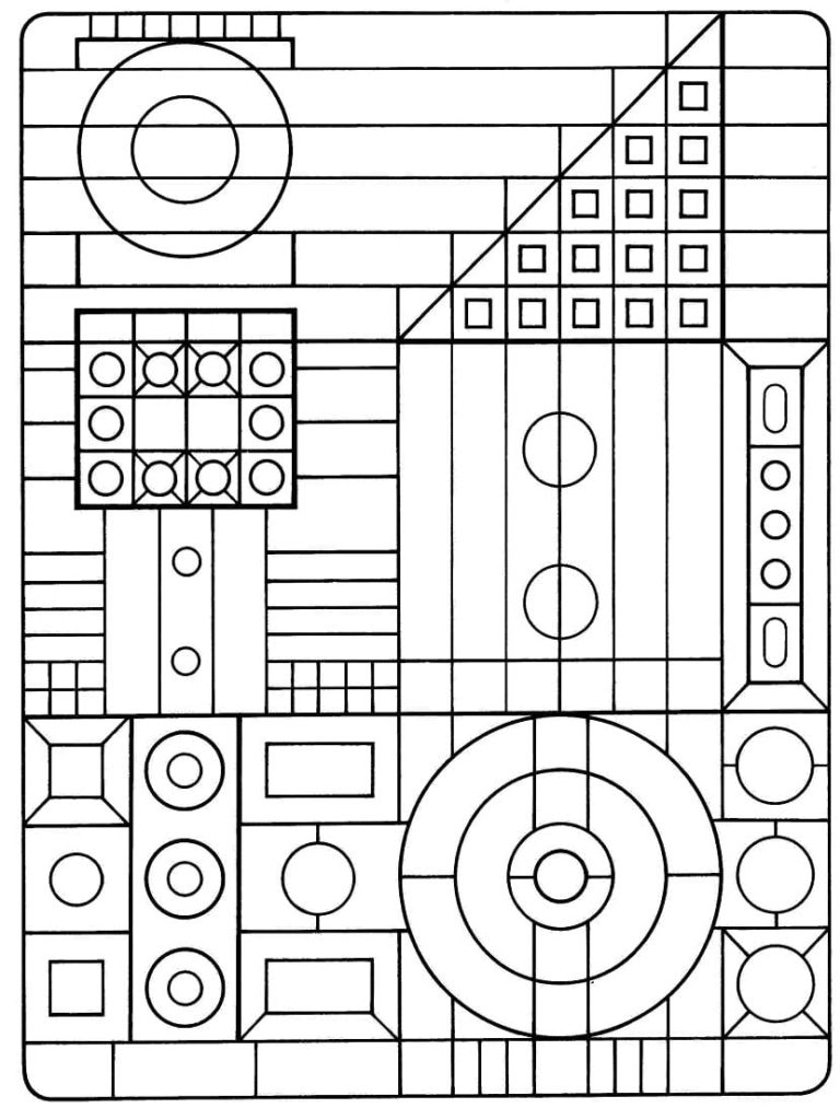 Geometric Coloring Pages