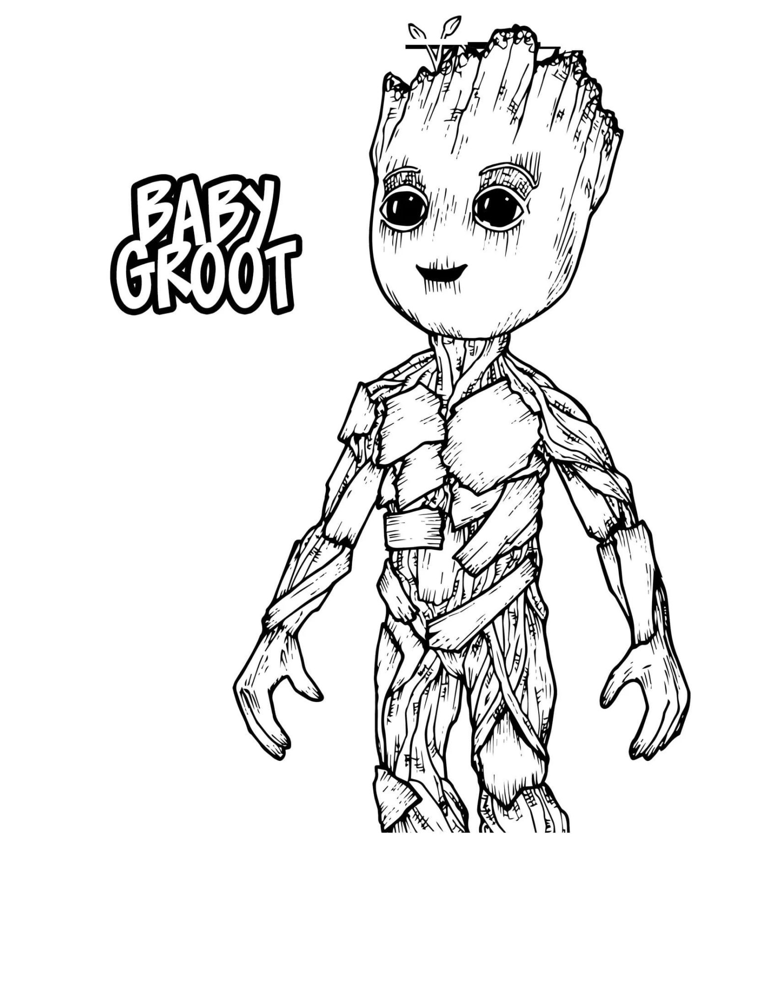 Desenhos de Groot para Colorir