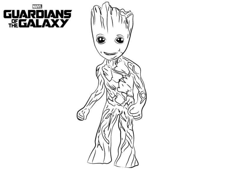 Groot Coloring Pages