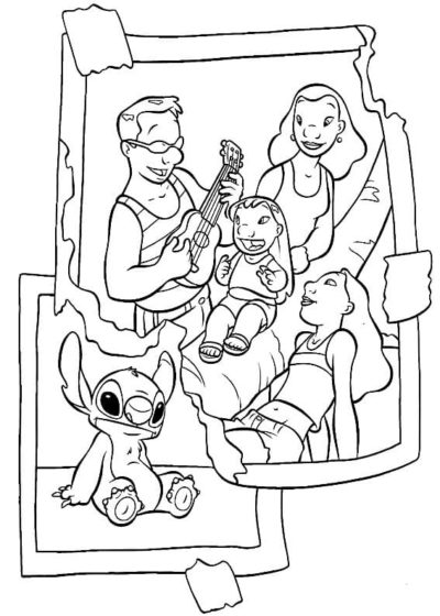 Stitch Coloring Pages