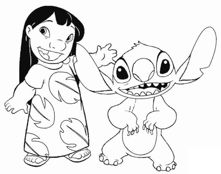 Stitch Coloring Pages