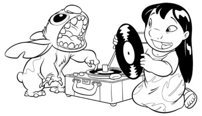 Stitch Coloring Pages