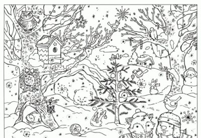 Coloriage Forêt à imprimer
