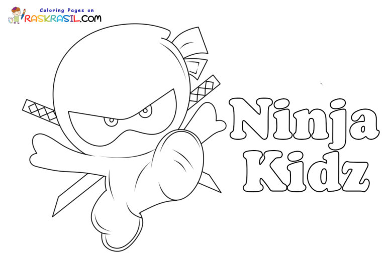 Ninja Kidz Coloring Pages | Free Printables