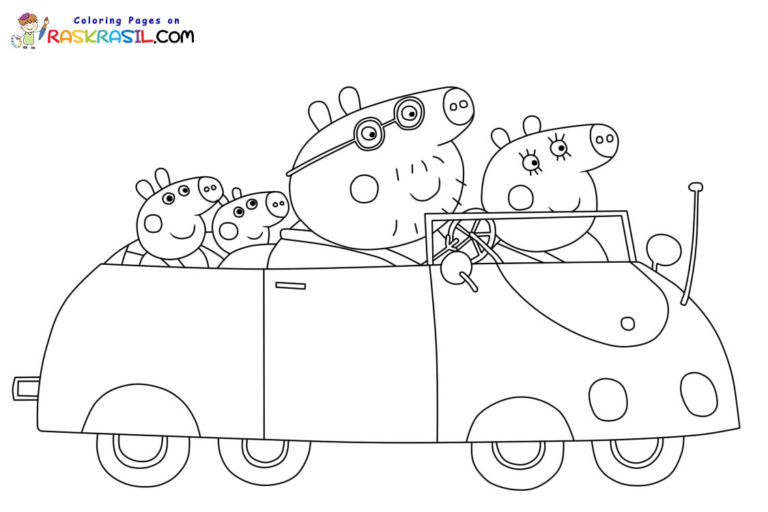 Kolorowanki Świnka Peppa | Darmowe Malowanki do wydruku