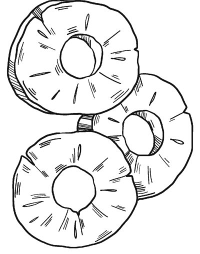Coloriage Ananas à imprimer