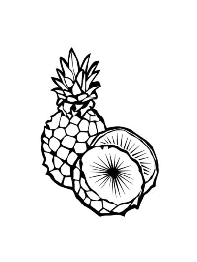 Coloriage Ananas à imprimer
