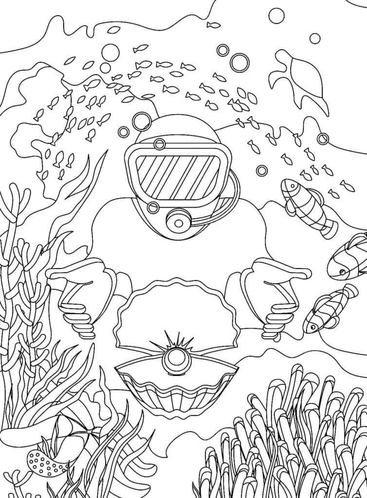 Seashell Coloring Pages