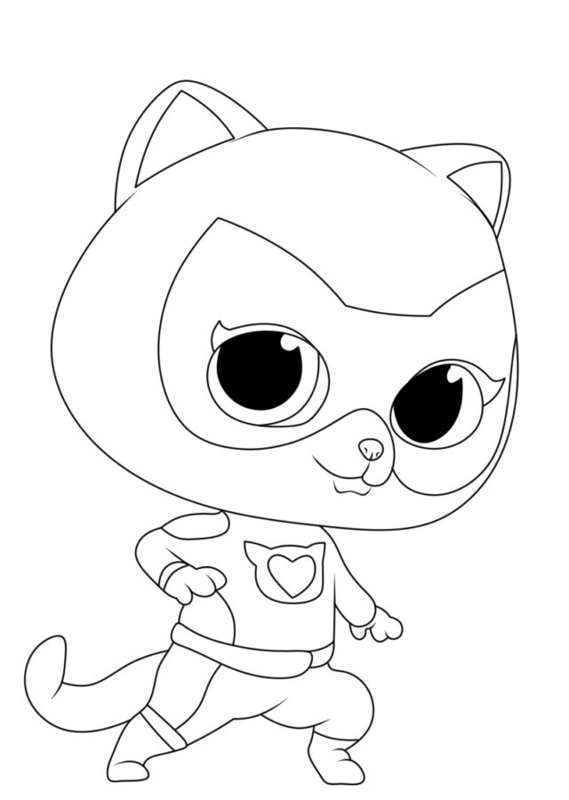 Superkitties Coloring Pages Coloring Pages