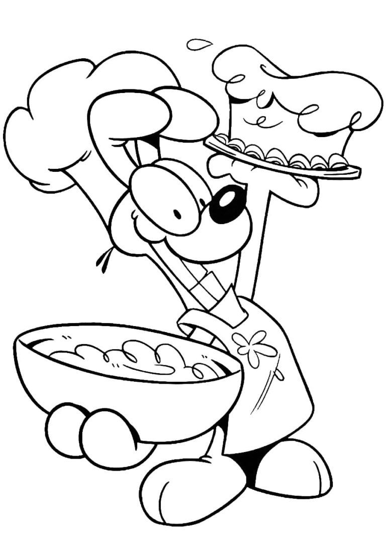 Coloriage Garfield à imprimer