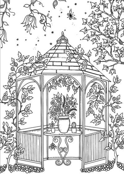 Coloriage Jardin à imprimer