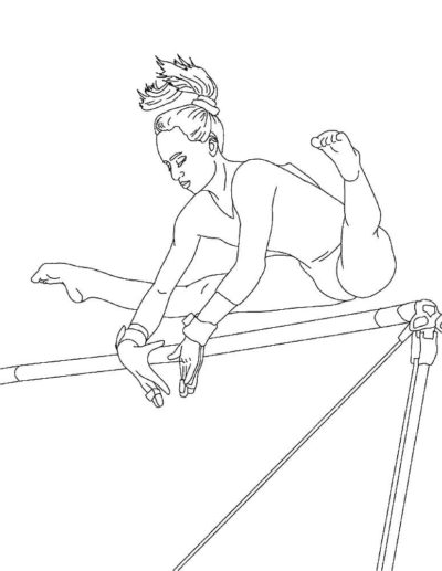Gymnastics Coloring Pages