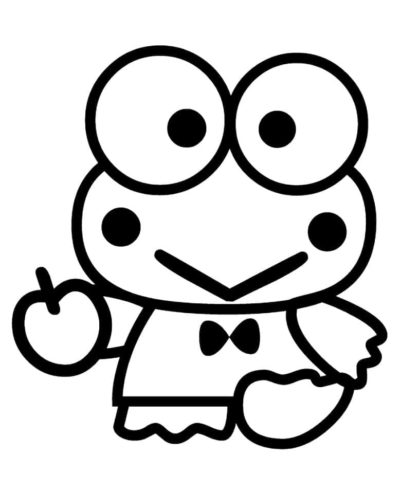 Keroppi Coloring Pages