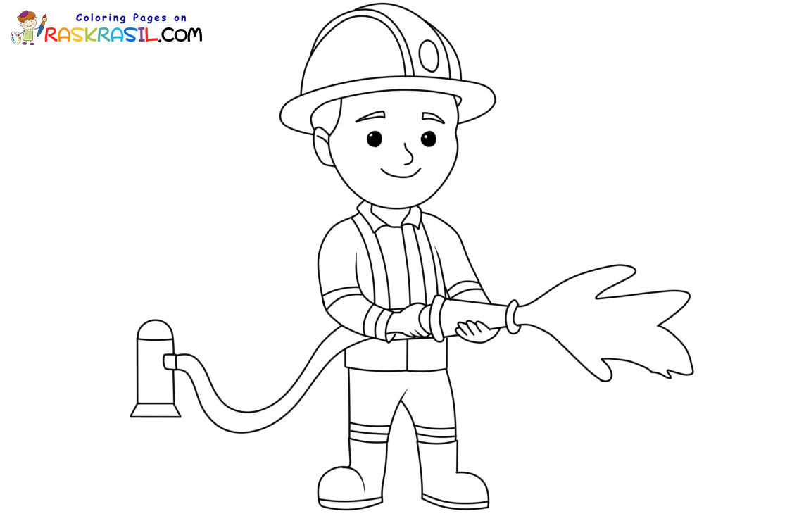 Dibujos de Bomberos para Colorear