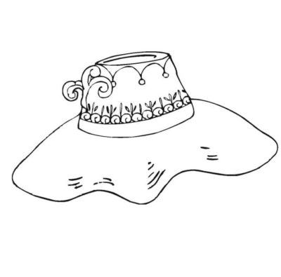 Coloriage Chapeau à imprimer