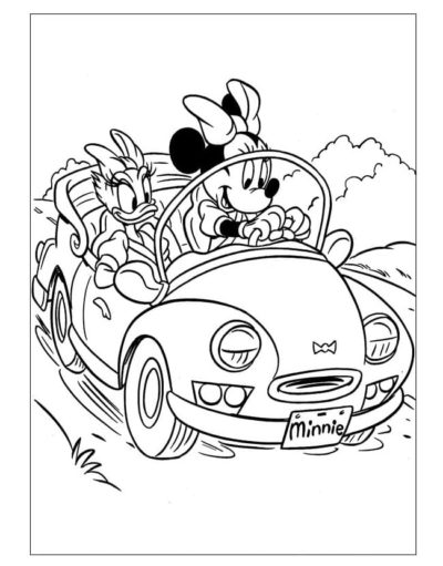 Minnie Mouse Coloring Pages