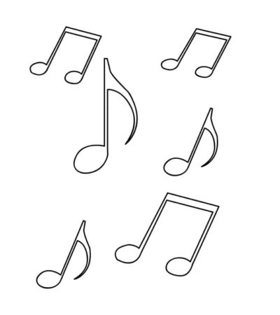 Coloriage Notes de Musique à imprimer