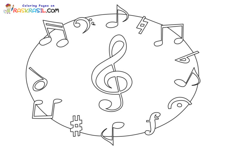 Music Notes Coloring Pages