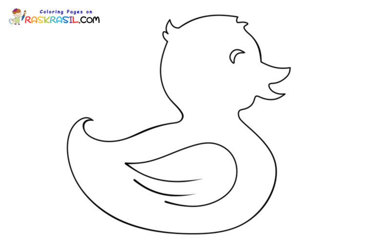 Disegni di Paperella di Gomma da Colorare