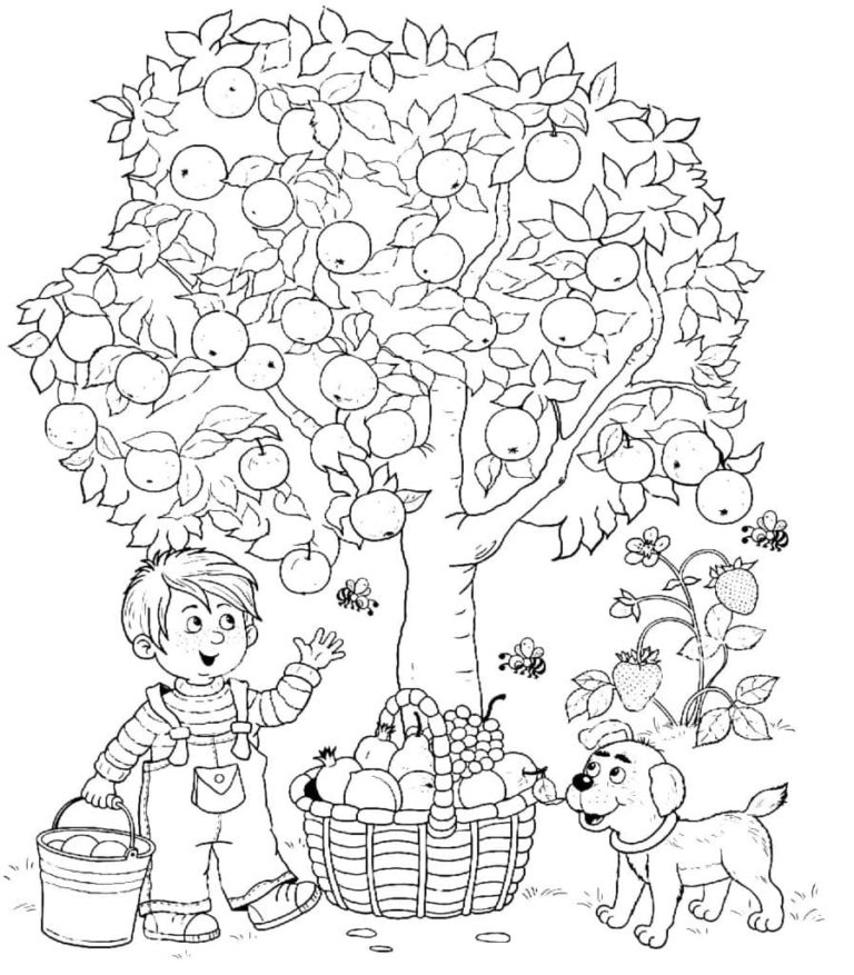 Trees Coloring Pages