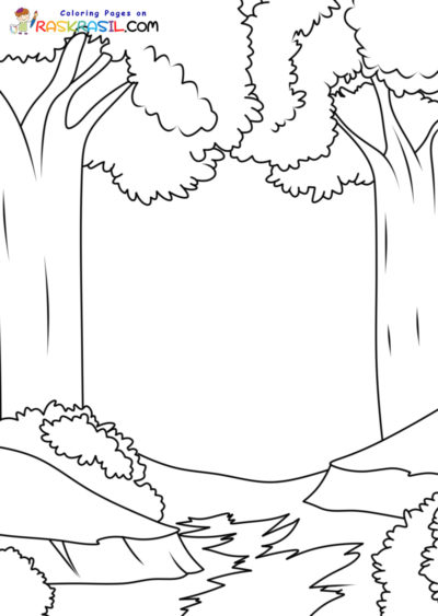 Trees Coloring Pages