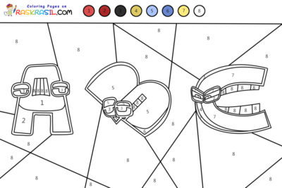 Kolorowanki po Numerach Alphabet Lore | Malowanki do wydruku