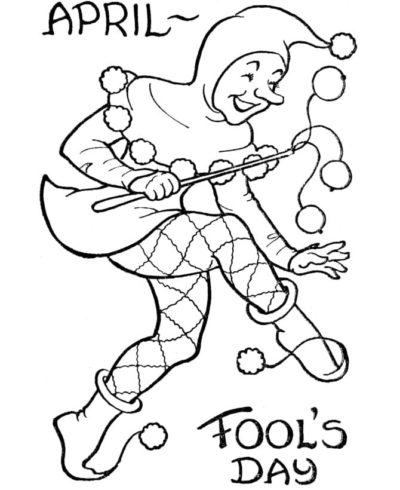 April Fools Day Coloring Pages