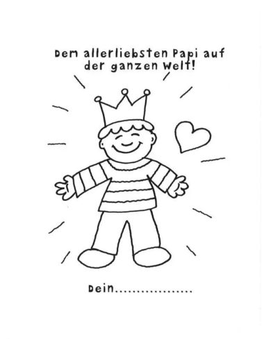 Ausmalbilder Vatertag | Kostenlos Malvorlagen zum Ausdrucken