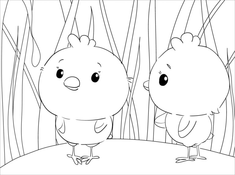 Disegni di Pollo da Colorare