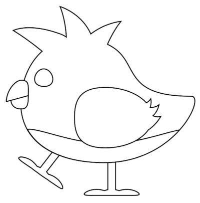 Disegni di Pollo da Colorare