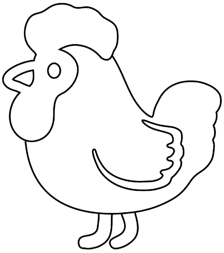Disegni di Pollo da Colorare