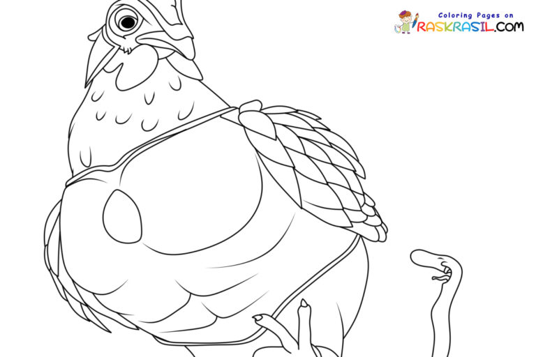 Dibujos de Pollo para Colorear