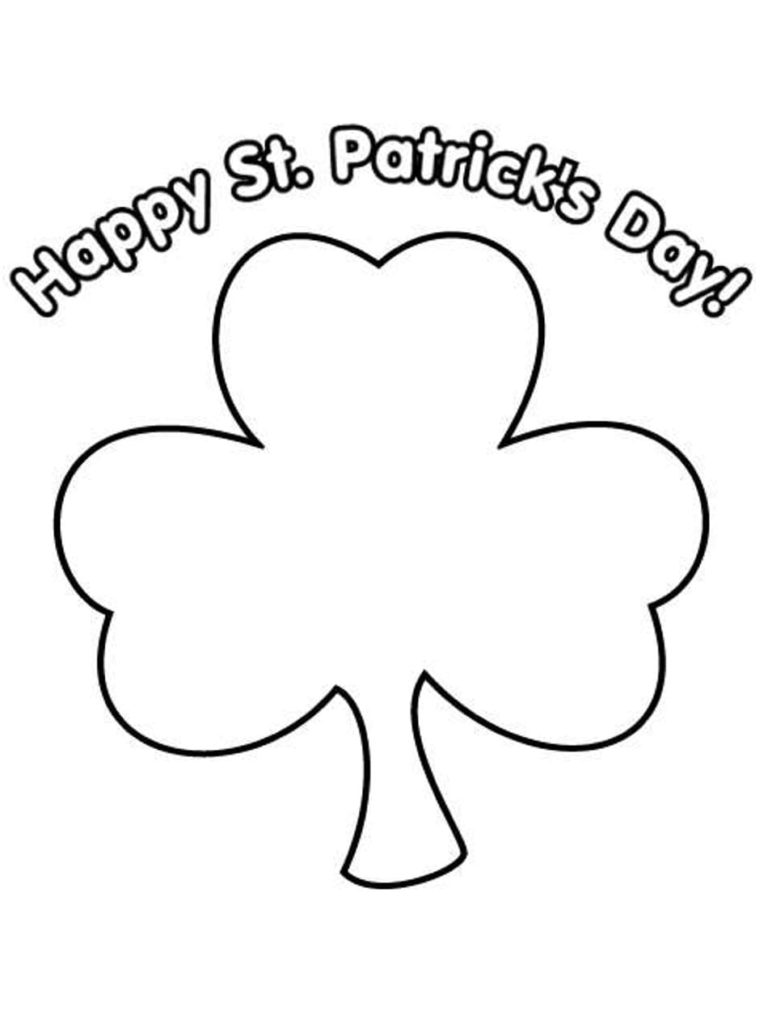 Clover Coloring Pages