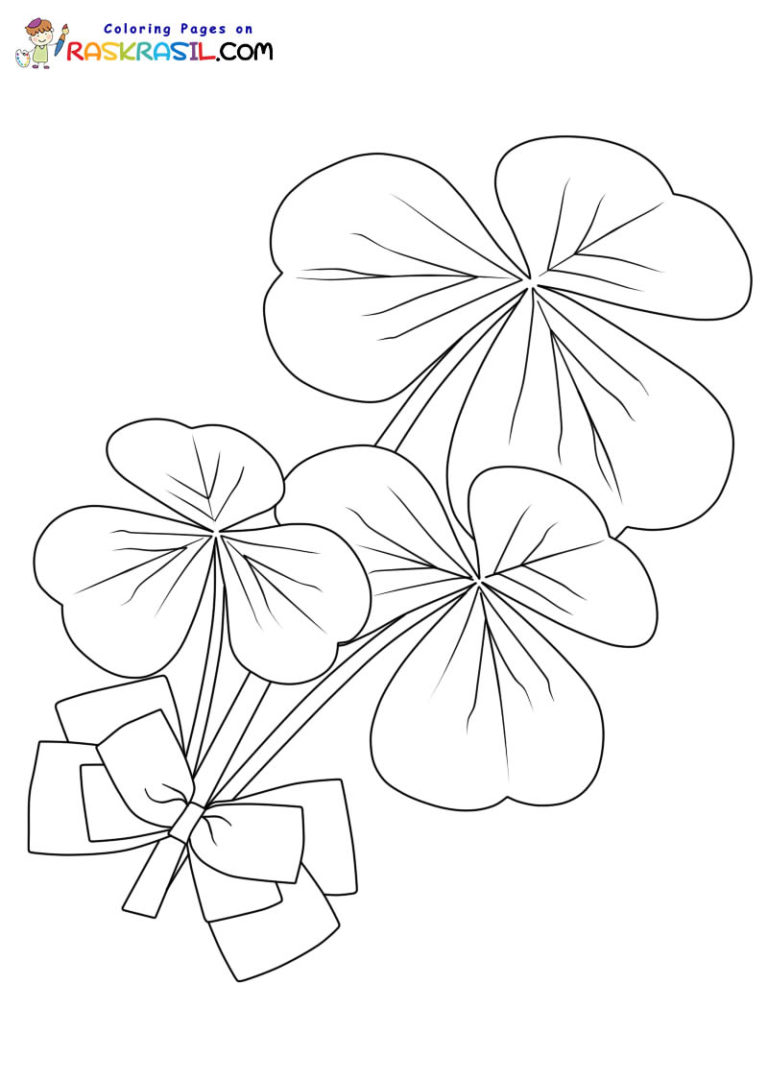 Clover Coloring Pages