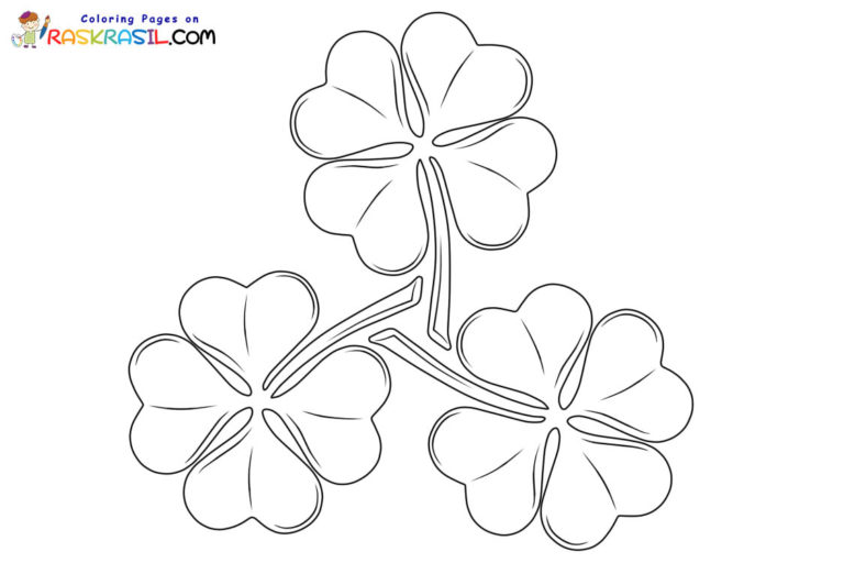 Clover Coloring Pages