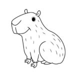 Dibujos De Capibara Para Colorear