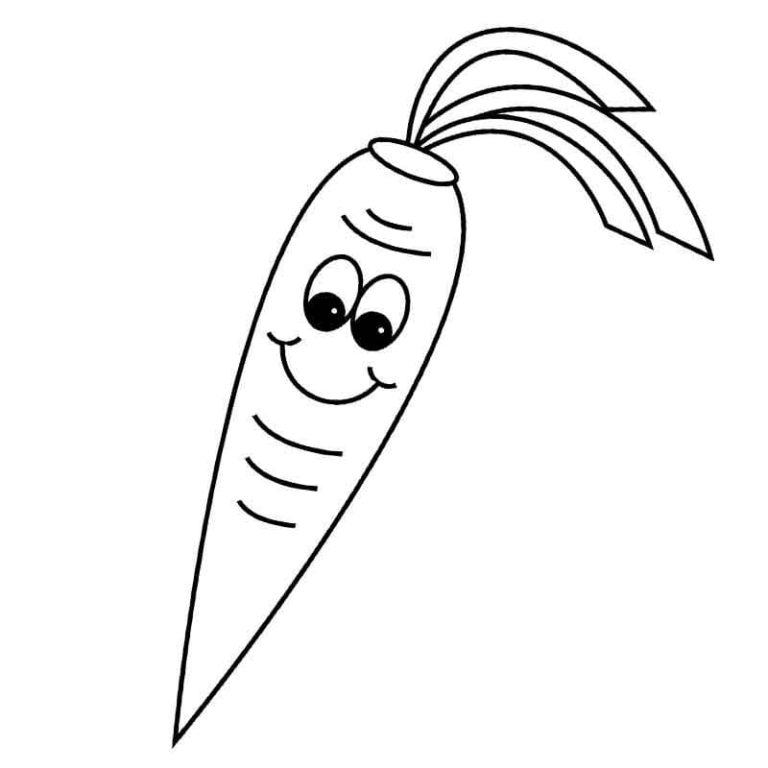 Carrot Coloring Pages