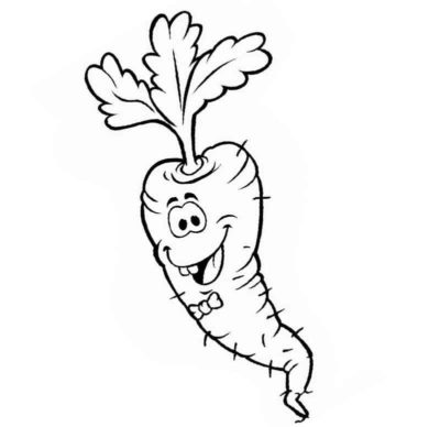 Carrot Coloring Pages