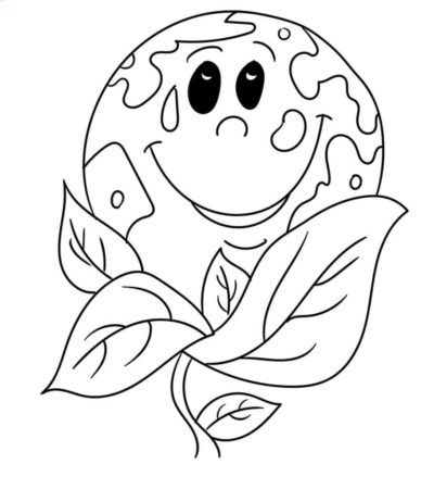 Dibujos de Día de la Tierra para Colorear