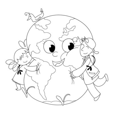 Dibujos de Día de la Tierra para Colorear